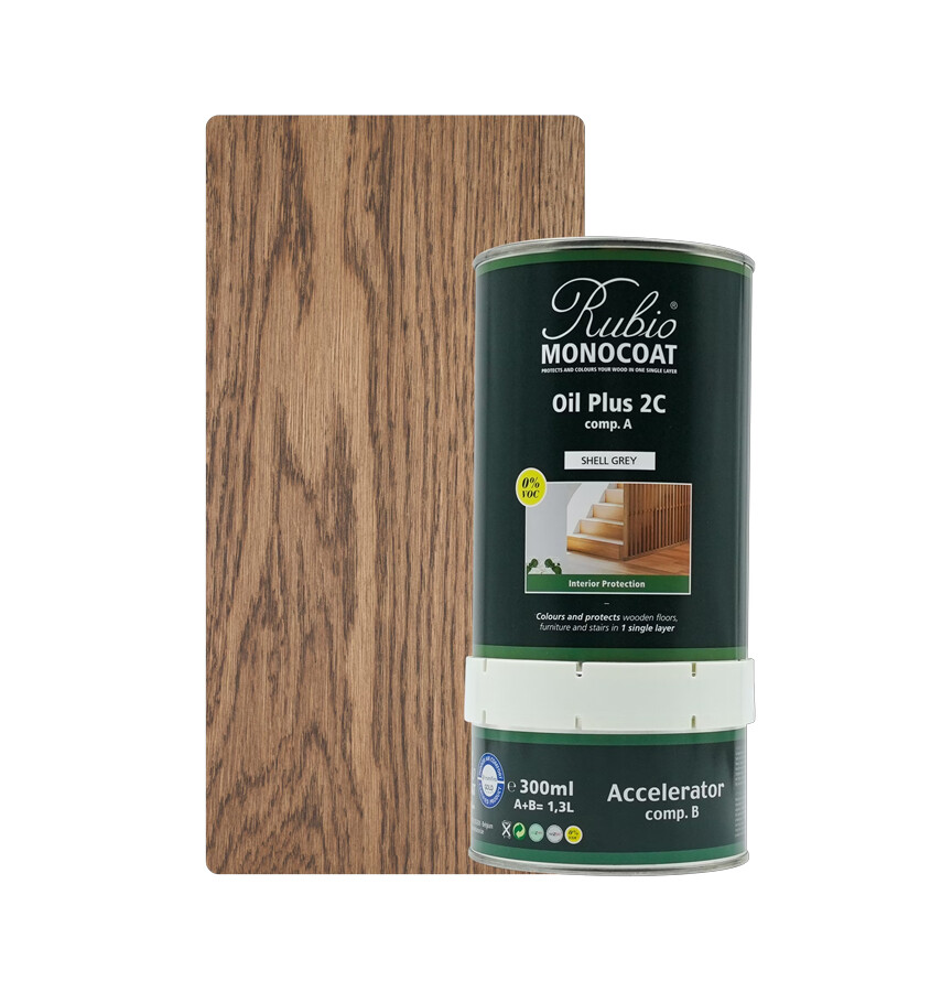 RMC OIL PLUS 2C SHELL GREY 1,3 LTR SET (COMP. A+B)